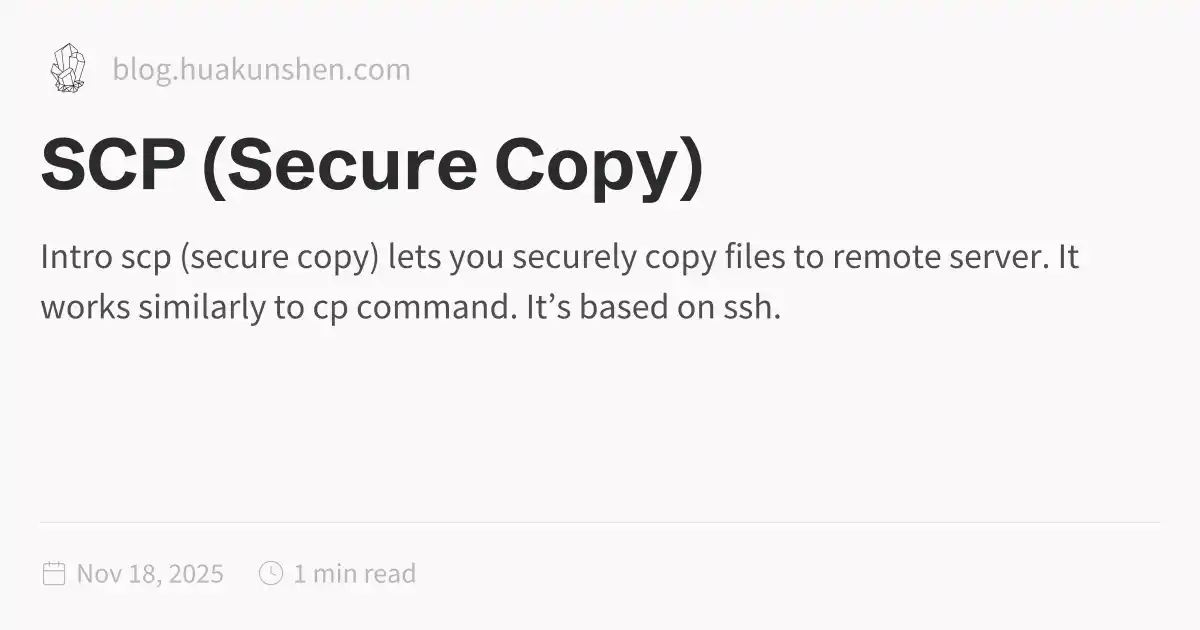SCP (Secure Copy)