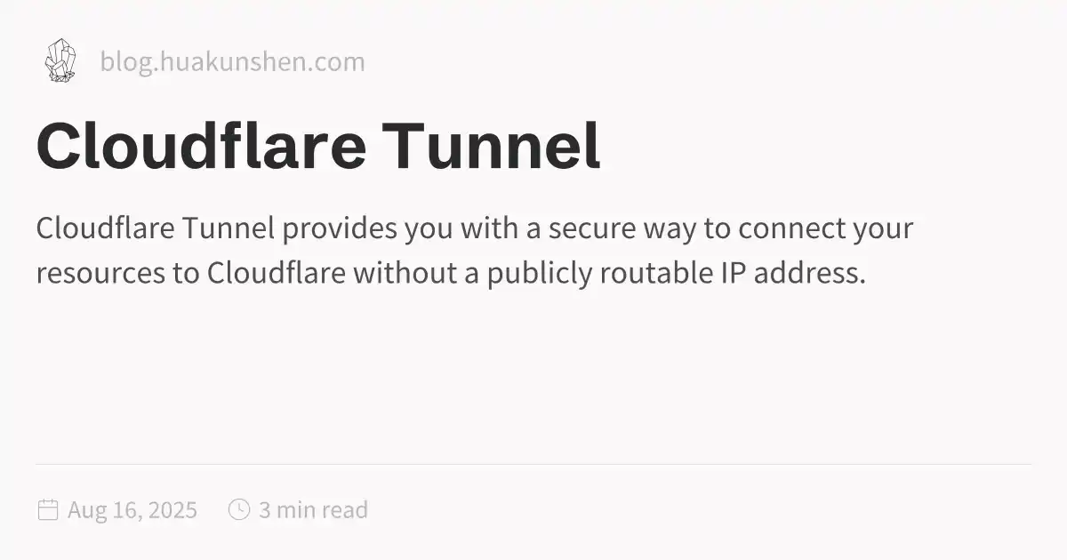 Cloudflare Tunnel