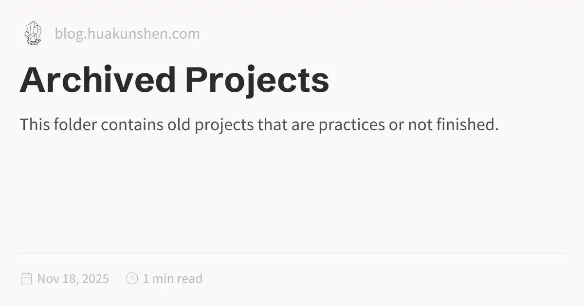 Archived Projects