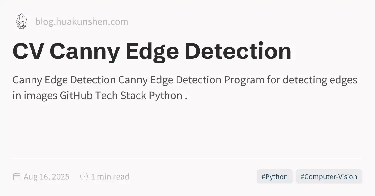 Cv Canny Edge Detection