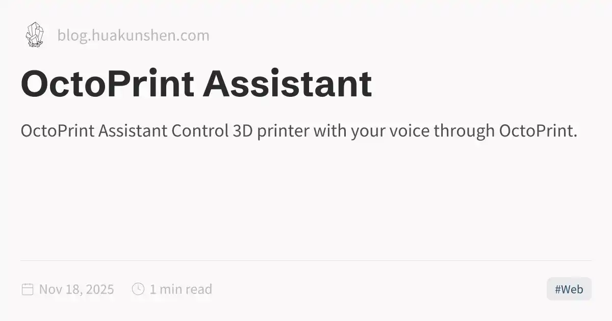 OctoPrint Assistant